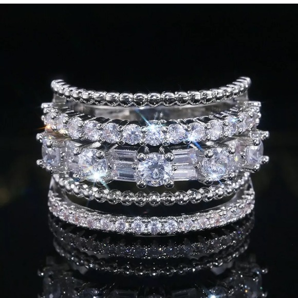 Jewelry | Luxury S925 Ring White Sapphire | Poshmark